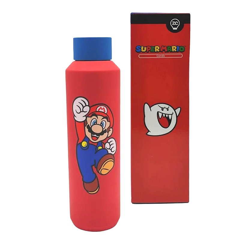 Garrafa Térmica Acqua Super Mario Pulo Nintendo 600ml - Super Geek ...