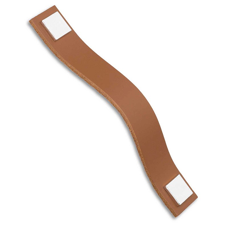 Puxador Couro Caramelo Alça Braavos - A legítima elegância do couro!