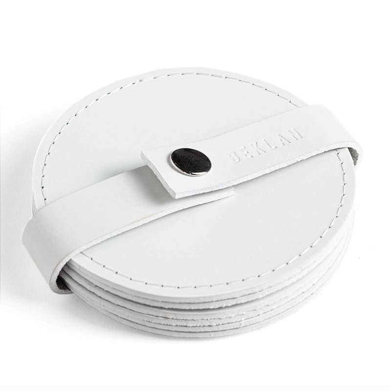 Porta Copos Belize Couro Legitimo Branco - A legítima elegância do couro!