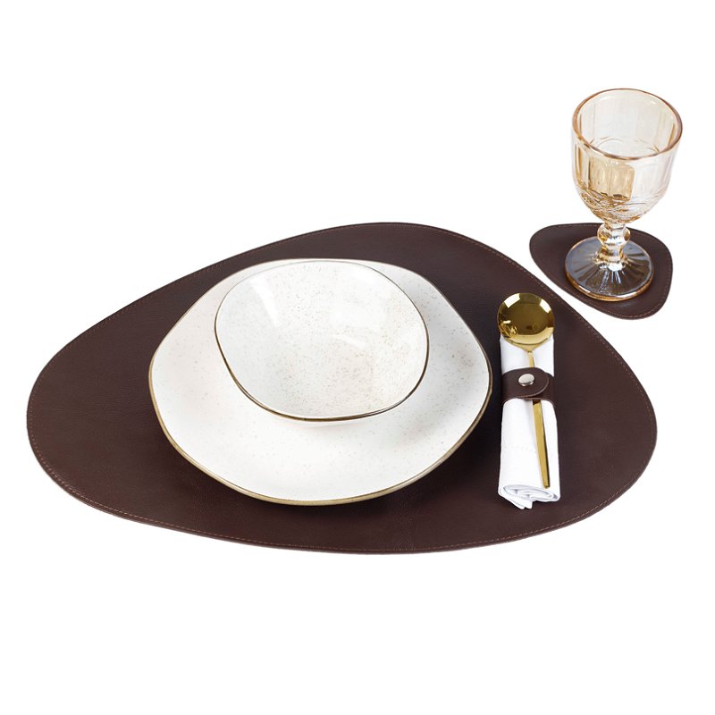 Supla de Couro | Jogo Americano Sofisticado - A legítima elegância do ...