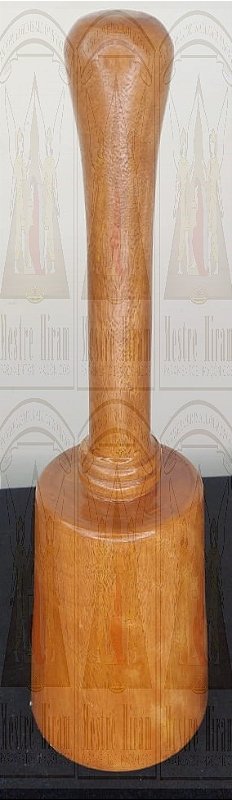 Maço Madeira - Mestre Hiram Paramentos Maçônicos