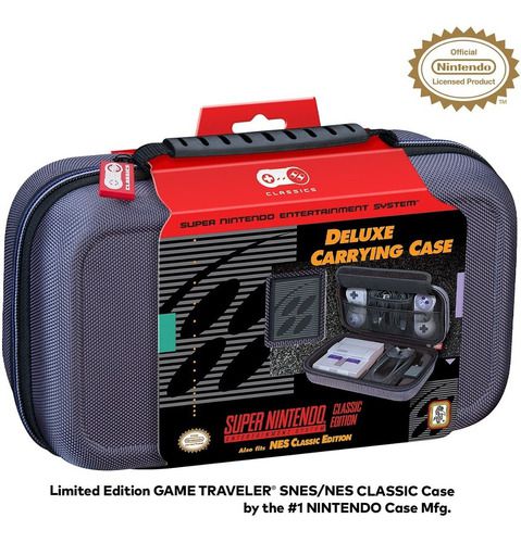 Deluxe Carrying Case - NES / SNES Classic Edition - Carvalho Games