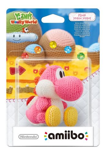 Amiibo Yoshi's Woolly World - Pink Yarn Yoshi - Carvalho Games