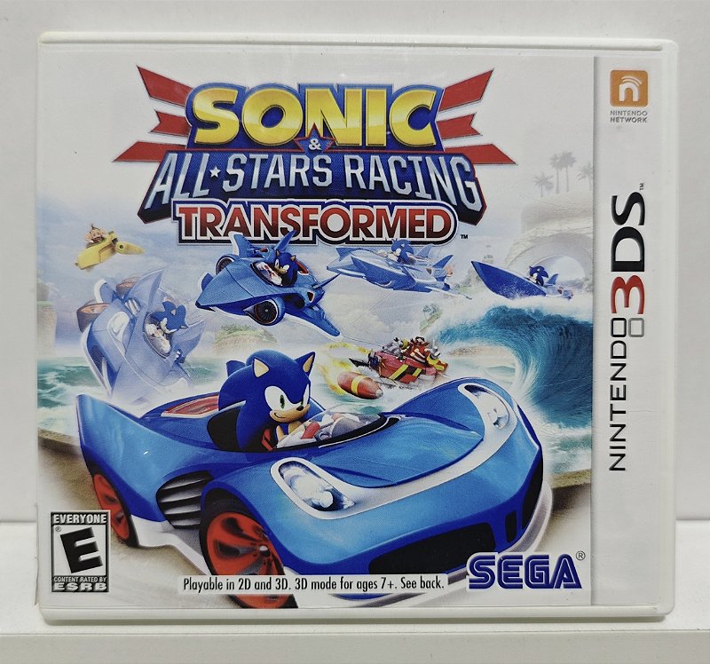 Sonic & All Stars Racing Transformed - Nintendo 3DS - Semi-Novo ...