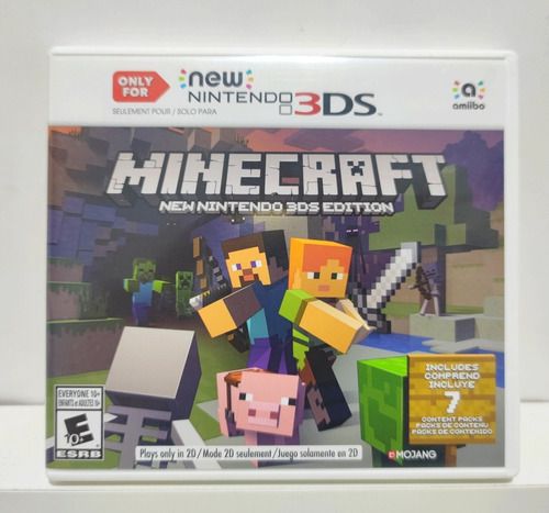 Minecraft - New Nintendo 3DS - Semi-Novo - Carvalho Games
