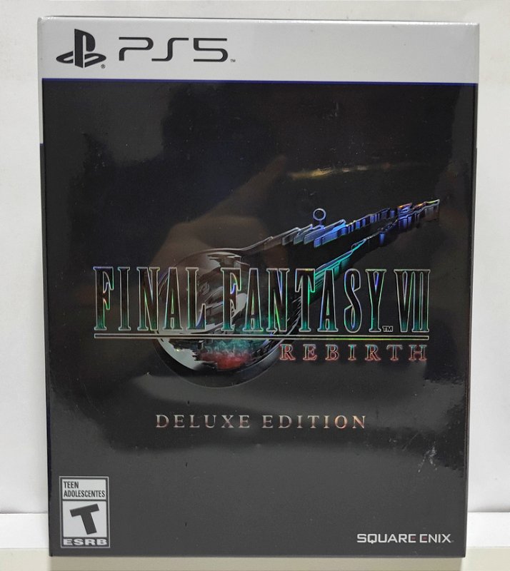 Final Fantasy VII Rebirth Deluxe Edition - PS5 - Lacrado com Detalhe - Carvalho Games