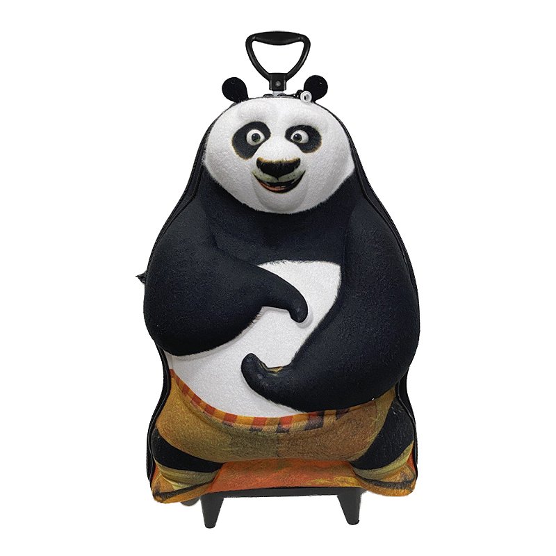 Mala Infantil MaxToy Kung-Fu Panda Branco - Viajante Moderno