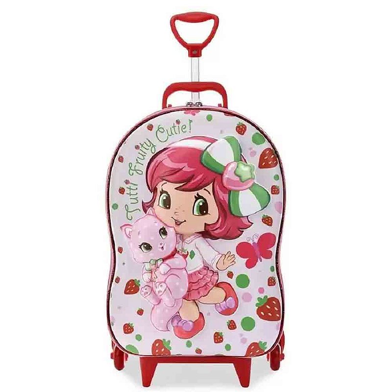 Mala Infantil MaxToy Moranguinho Baby Rosa - Viajante Moderno