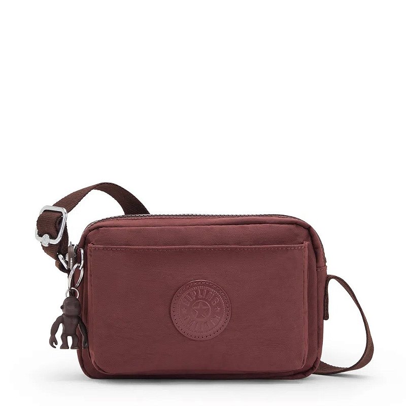 Bolsa Transversal Kipling Abanu Mahogany Vinho - Viajante Moderno