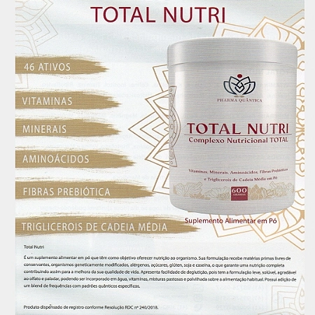Total nutri suplemento - Camila De Luca Naturopata