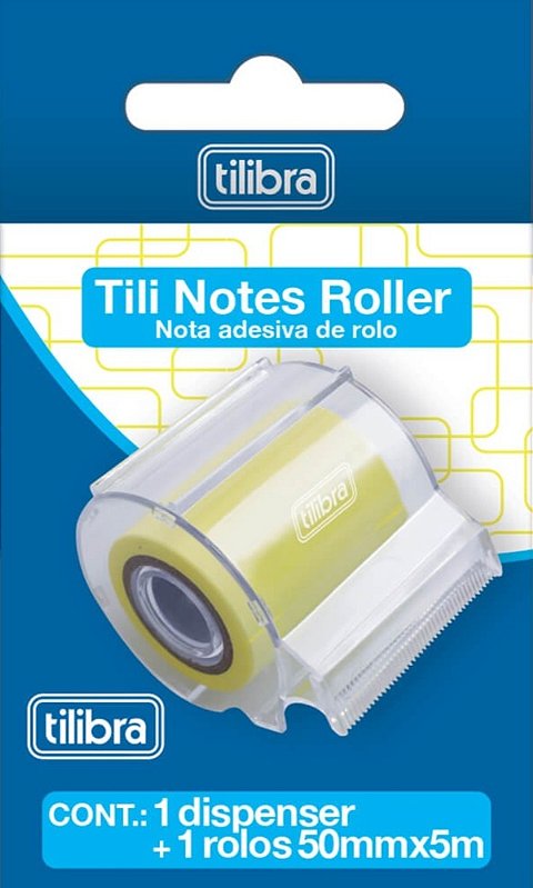Tili Notes Roller (Nota Adesiva em Rolo) Amarelo - Papelaria Canetas ...