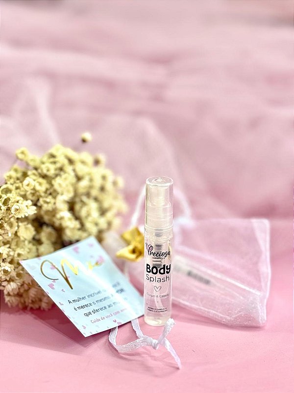 10 unidades - Mini body splash 3ML - preciosa criativa
