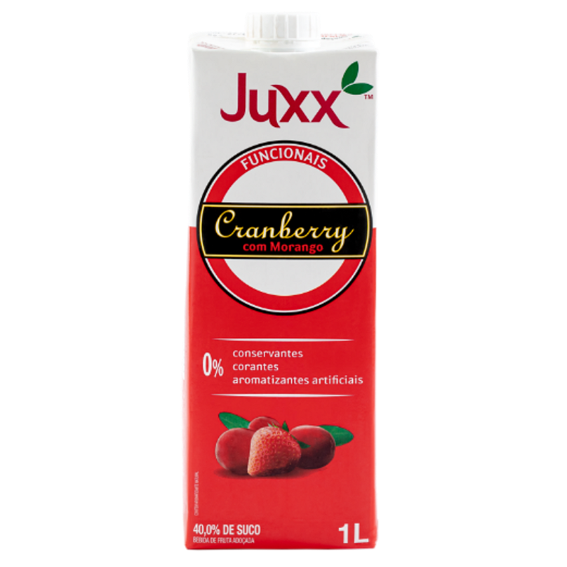 Suco Cranberry com Morango 1L Juxx - Bela Cerealista