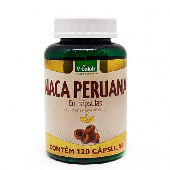 Cápsulas de Maca Peruana 120 de 500mg da Vitalab na Bela Cerealista ...