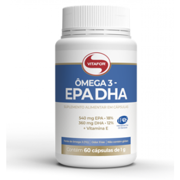 Omêga 3 EPA DHA 1000mg 60 Capsulas Vitafor - Bela Cerealista