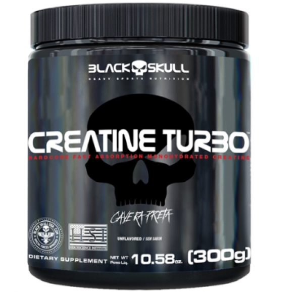 Creatine Turbo 300g Black Skull | Melhor preço é aqui - Bela Cerealista