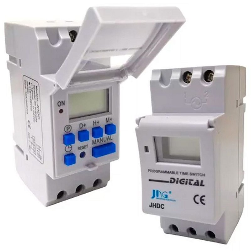 Timer Temporizador Digital JNG Bivolt Programador JTHC - Elétrica Rios