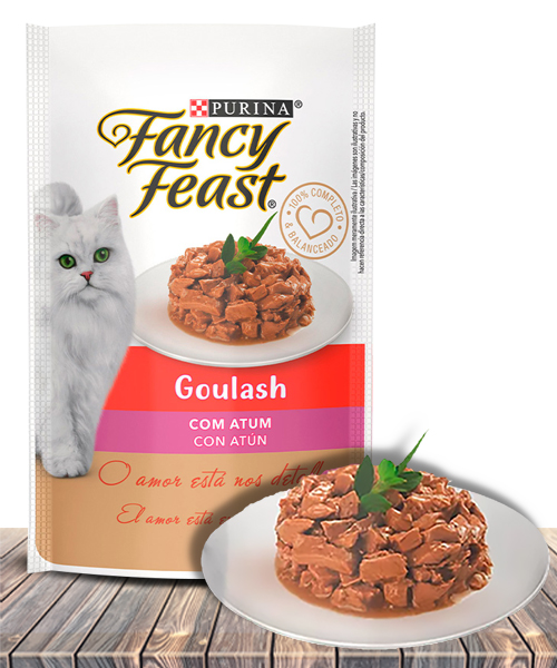 Racão Purina Fancy Feast Sachê Goulash com Atum - PET FORT ONLINE SHOP