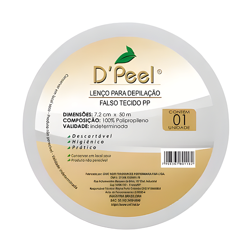 Papel Para Depilação Rolo 50mts D'peel | Art Bell By Cacau - Art Bell ...