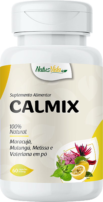 CALMIX 60 CÁPSULAS 500MG NATUSVIDA - Espaço das Ervas - Produtos Naturais