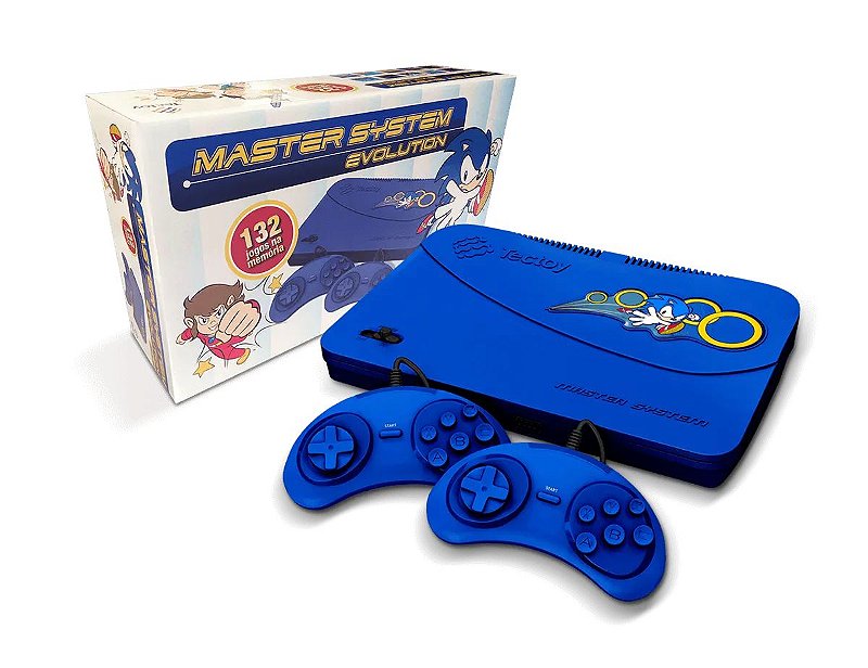 Master System Evolution Blue com 132 Jogos - Tectoy - BS Informática ...