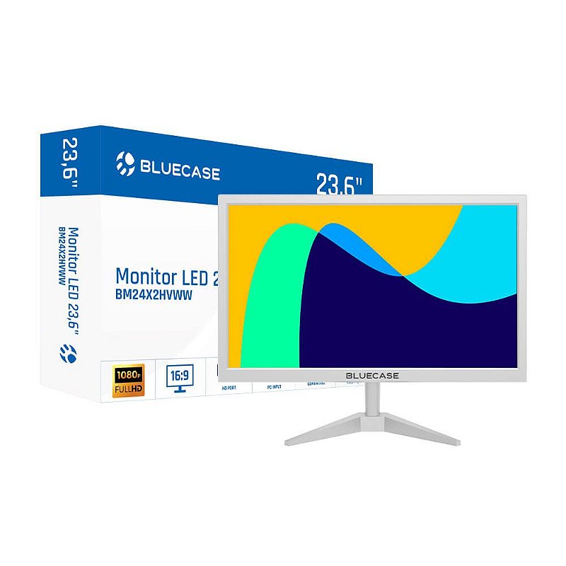 Monitor Bluecase Led Full HD 23,6" HDMI Branco - BM24X2HVWW - BS Tech ...