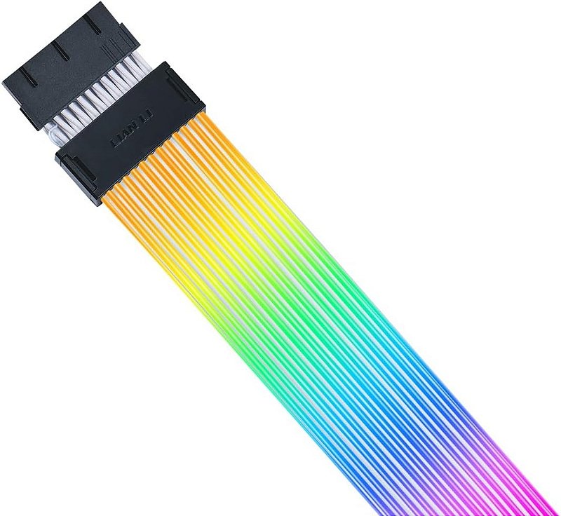 Cabo Extensor Lian Li Strimer Wireless ARGB 24 Pinos Preto - BS Informática - 11 Anos