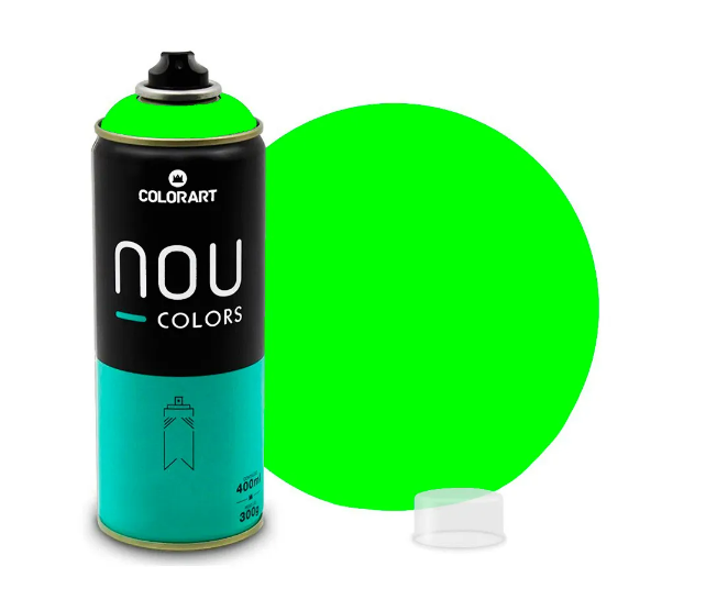 Tinta Spray NOU Colors 400mL - Verde Luminoso - Casa Elias