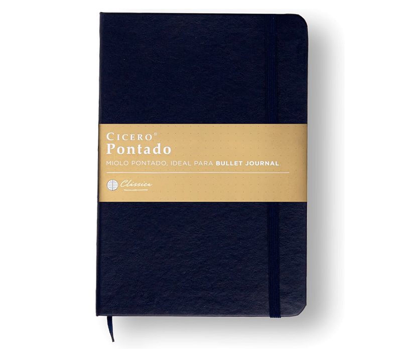 Caderneta Pontada Ideal para Bullet Journal Clássica 80g 14x21cm 160 ...