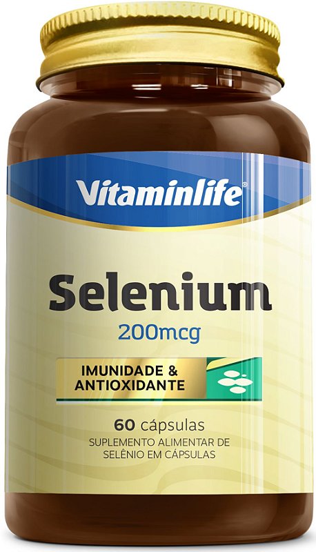 Selenium 200 mcg 60 cápsulas - Vitaminlife - Nocaute Suplementos ...