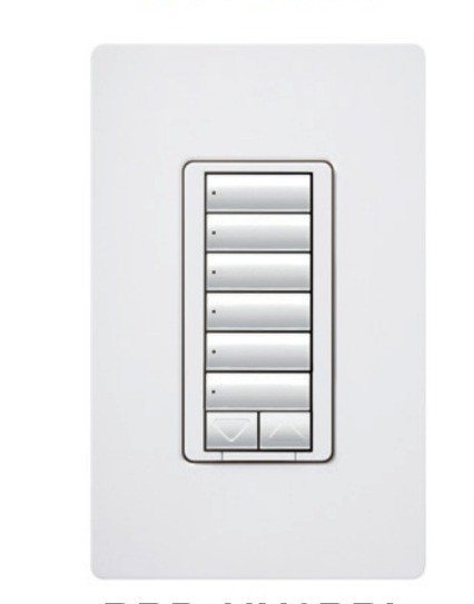 Keypad para Seis Cenas Personalizadas com Dimmer Lutron RRD-HN6BRL-WH ...