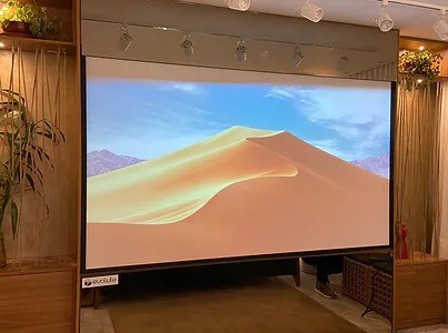 Tela Fixa Large Screen 133 Polegadas 16:9 Dual Screen - Brug Áudio ...