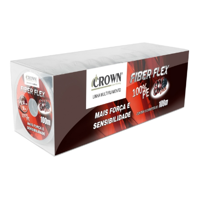 Linha Multifilamento Fiber Flex 8X 100m - Cinza - ILHA DA PESCA