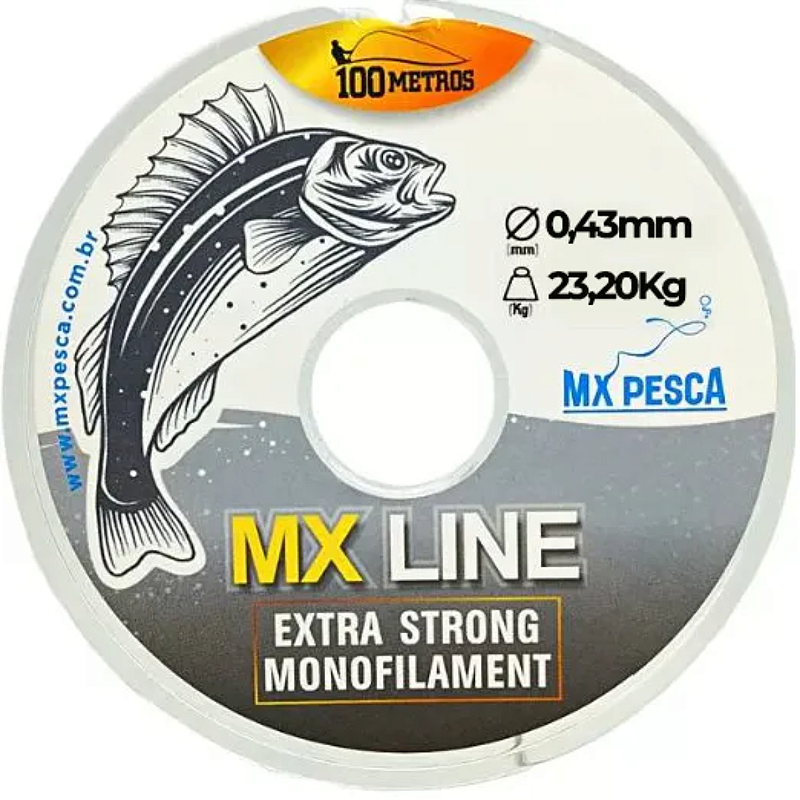 Linha Monofilamento Mx Line Extra Strong - Transparente - ILHA DA PESCA