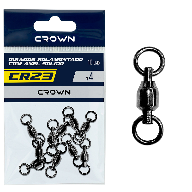 Girador Rolamentado Crown C/Anel Sólido CR23 - ILHA DA PESCA