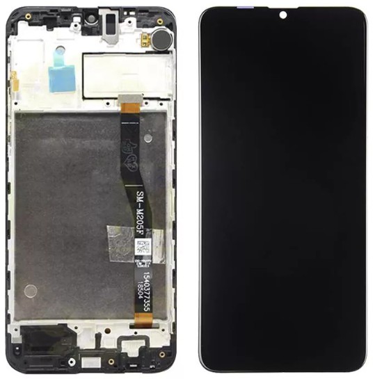 FRONTAL TELA DISPLAY SAMSUNG M20 (M205) COM ARO 1 LINHA - X3 ...