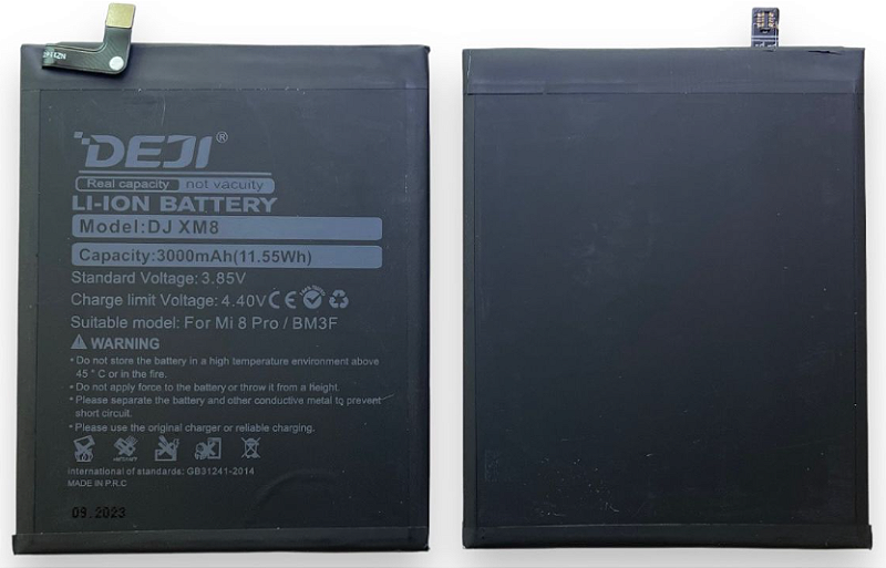 BATERIA XIAOMI MI 8 PRO (BM3F) DEJI - X3 Distribuidora - Peças Premium ...