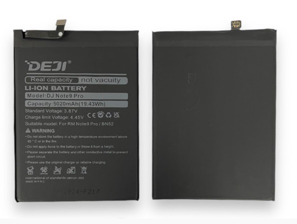 Bateria Xiaomi Redmi Note 9 Pro (BN52) Deji - X3 Distribuidora - Peças ...
