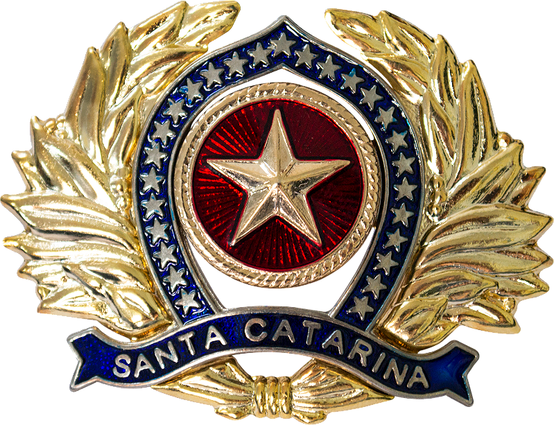 DISTINTIVO DE BOINA - OFICIAL POLÍCIA MILITAR SC - Miguel Hernandez