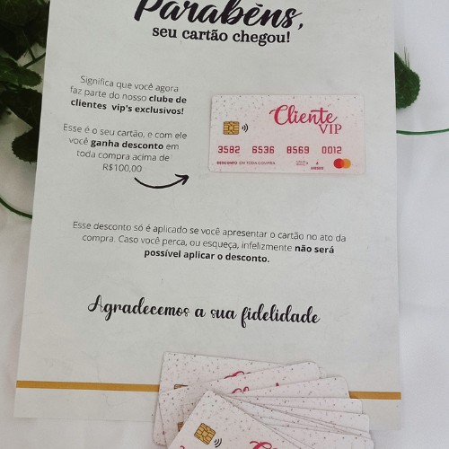 Cartão Cliente Vip | Pronta Entrega - KeArte Personalizados