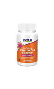 Vitamina D-3 - 50.000 UI - 50 Softgel | Now Foods - Manu Buy Imports