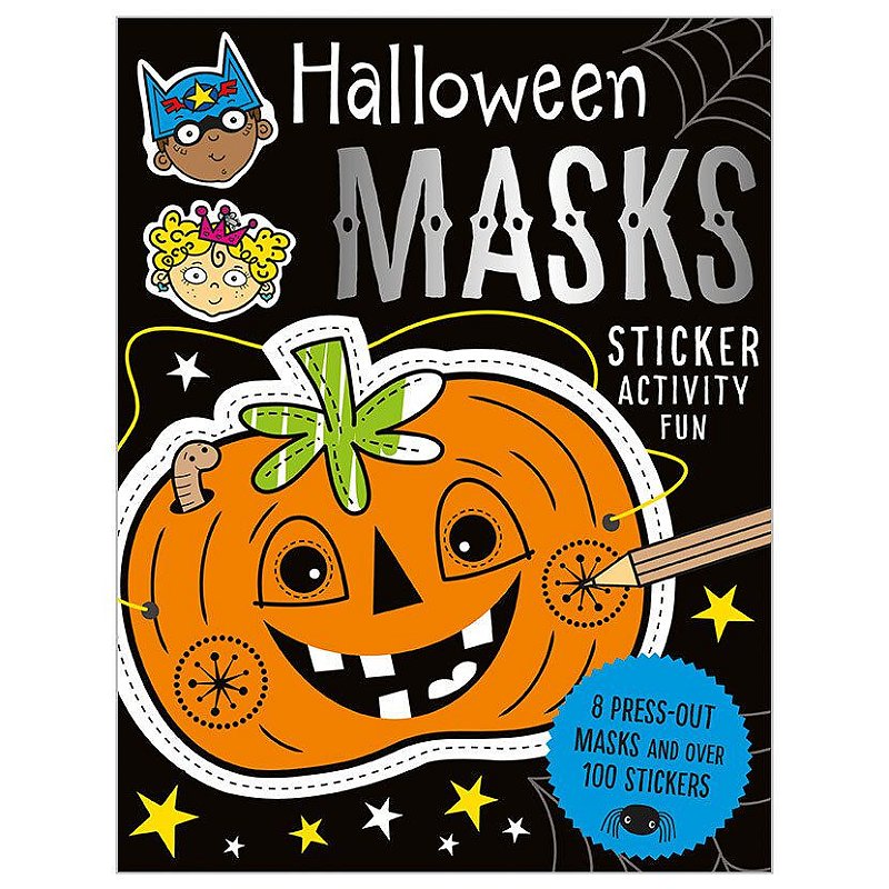 Halloween Masks Sticker - Activity Fun With Press-Out Masks, Activities ...