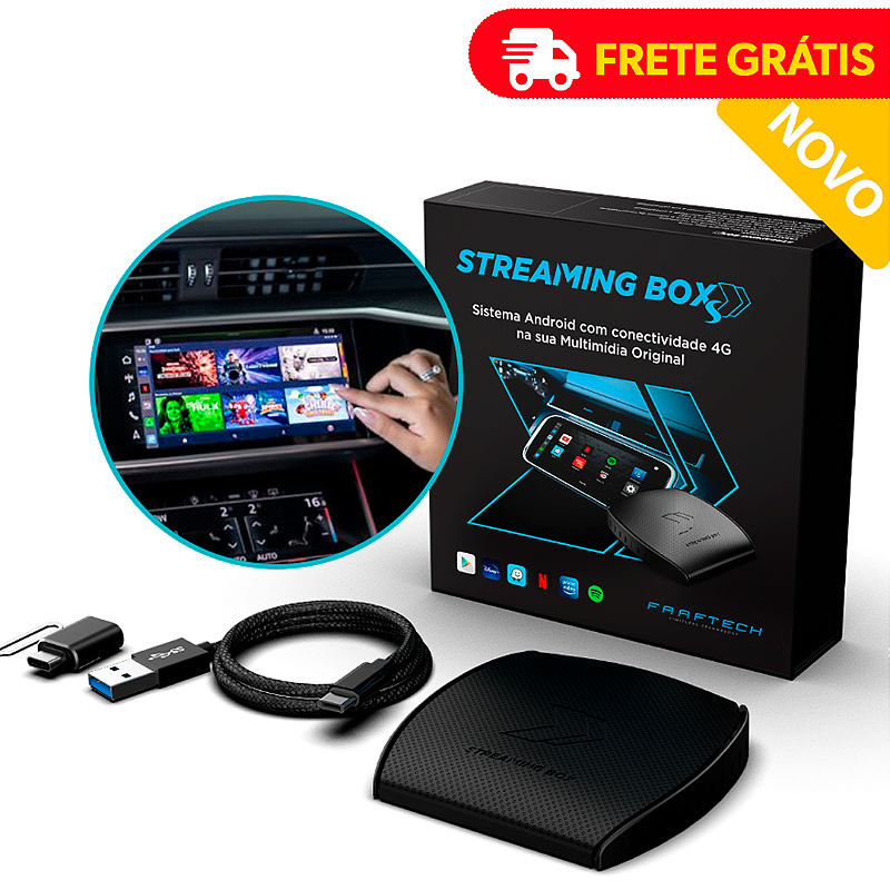 Streaming Box Soft Automotivo para Carros com Sistema Carplay Faaftech ...
