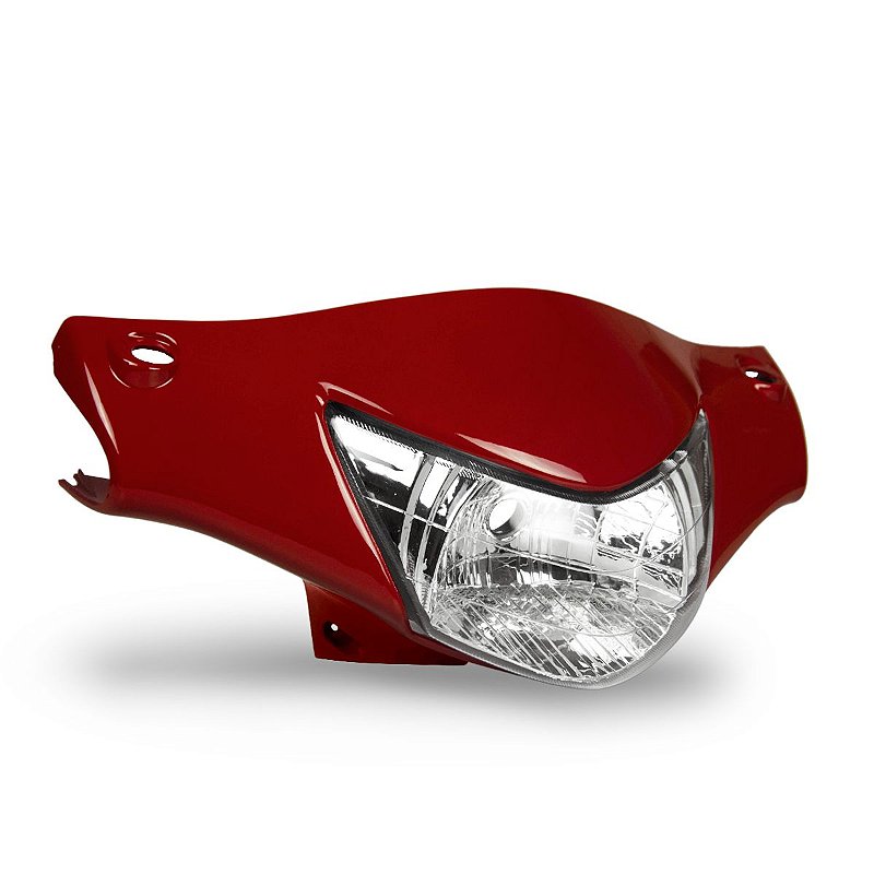 FAROL COMPL C/CAREN. S/FREIO A DISCO COMPAT. BIZ 125 KS/ES 06 VERMELHO ...