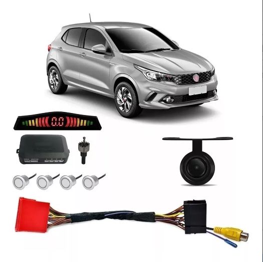 Interface Desbloqueio Tela Argo + Câmera Ré e Sensor de Estacionamento - Auto Equip