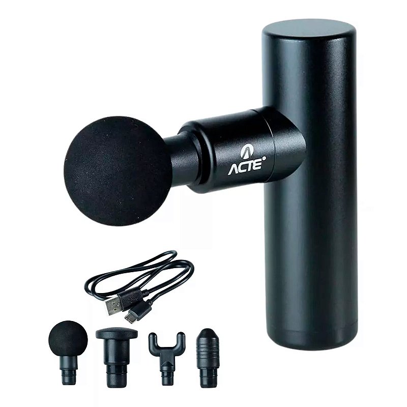 Massageador Portátil Slim Massage Gun R45 Acte Sports Cor Preto 110v ...