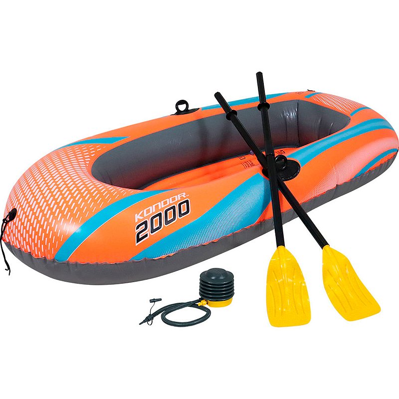 Bote Inflável 2 Pessoas Hydro-Force Raft Com Remo + Bomba de Ar - Bel ...