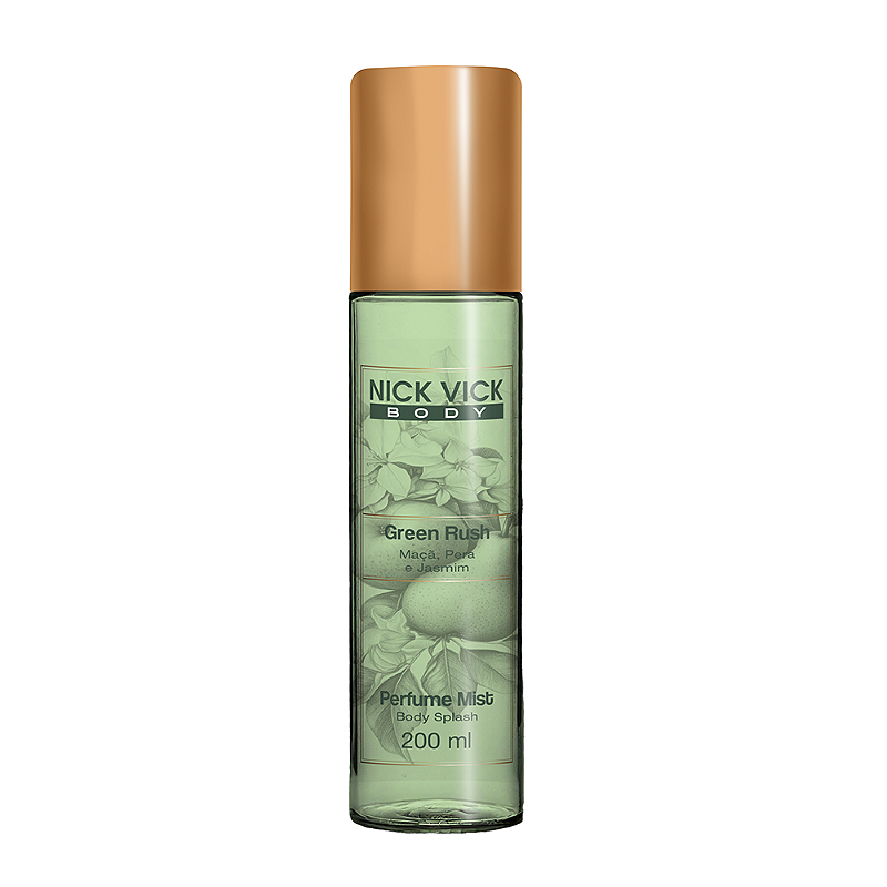 Nick Vick Perfume Mist Body Splash Green Rush 200ml - NV Beauty Shop