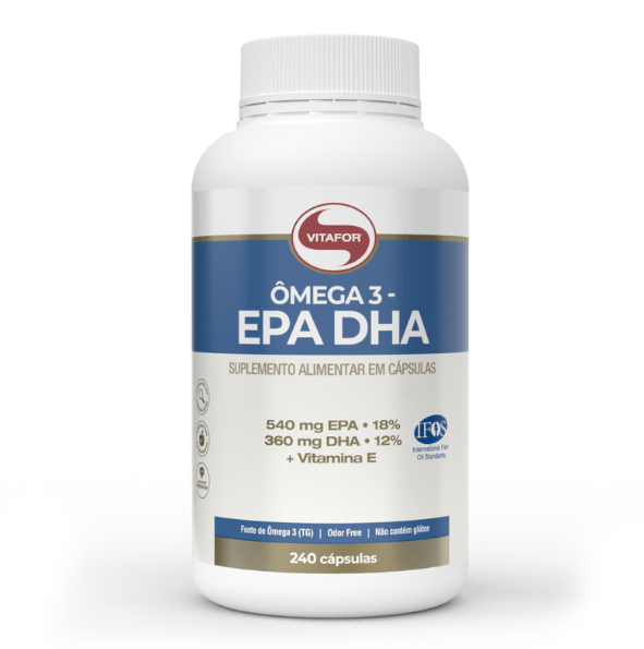 Omega 3 Epa E Dha 240 Capsulas 1000Mg - Vitafor - Armazém Pura Saúde