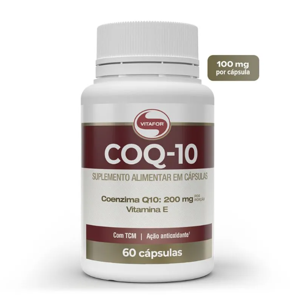 Coenzima Q10 50Mg 60 Capsulas 500Mg - Vitafor - Armazém Pura Saúde